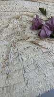 China Sequin Embroidered Fabric Sequin Tasstels Embroidered Evening Luxury Occasion Wedding Fabric for sale