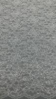 China 100% Polyester Embroidery Lusiate Sequin Lace Fabric Leafy Luxury Occasion Evening Fabric for sale