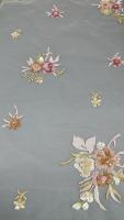 China 3D Floral Fabric Sequin Elegant And Breathe Mesh Lace Fabric Luxury Occasion Evening Fabric for sale