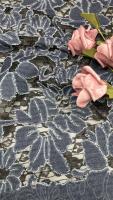 China Embroiderey Lace Fabric Mesh Floral Elegant And Breathe Embroidered  Lace Fabric for sale