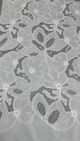 China Embroiderey Lace Fabric Mesh Floral Elegant Hollow-up Embroidered Lace Fabric for sale