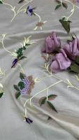 China Frence Style Lace Trim Fabric Soft and Breathable Tulle Mesh Fabric for Crafts for sale
