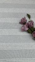 China 2025 Stretch Lace Fabric for Dressed and Apparel Tulle Soft Strip-type Pattern by the Yard for sale
