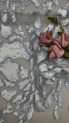 China Intricate Venise Lace Rich Patterns Great for Vintage Eｍbroidered Sequin Embroidery Fabric Shining for sale