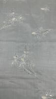 China Leafy Tulle Mesh Fabric Lightweight Breathe and Elegt Sequin Embroidered Lace Fabric for sale