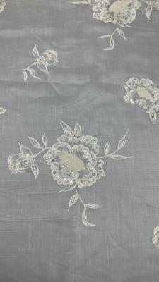 China 3D Floral Tulle Mesh Fabric Breathe Mesh Lace Fabric Leafy Sequin Fabric for sale