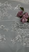 China Sequin Embroidered Fabric Lace Fabric New Collections for Garments Gowns and Fashion Design for sale