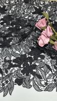 China Lace Luxury Chemical Lace Fabric Leafy Romantic Lace for Wedding Couture and Dresses for sale