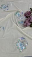 China Sequin Lace Fabric Embroidered Chantilly Elegant Dresses Fabric For Party Dresses for sale