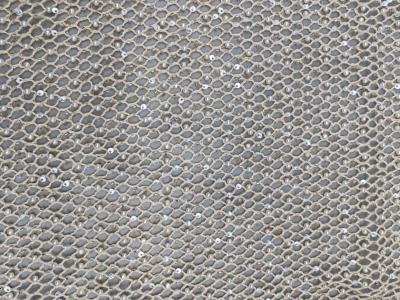 China Mesh Pearl Beaded Embroiderey Fabric for Elegant Breathe Dinner Gowns for sale