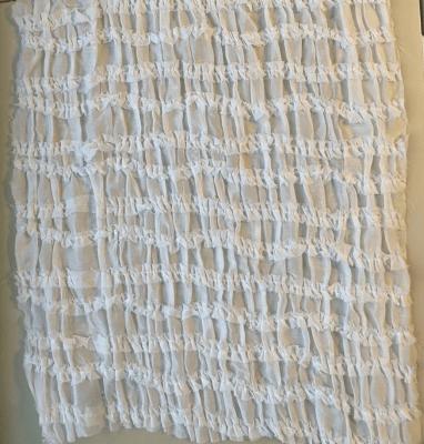 China French Style Pleated Lace Fabric For Mesh Breathe Premium Lace Fabric Luxury for sale
