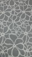 China Flocked Mesh Fabric Lace Style Metallic for Gowns Breathe Party for sale