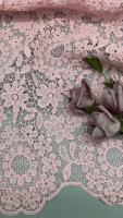 China 100% Cotton Embrroidered Fabric Hollow-up Floral For AW Season For Wedding Dress Party for sale