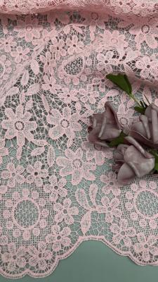 China 100% Cotton Embrroidered Fabric Hollow-up Floral For AW Season For Wedding Dress Party for sale