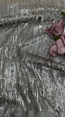 China Fringe Sequin Fabric Elegant and Shinning For Girls And Handmade Accessories for sale