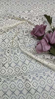 China Cotton Embrroidered Fabric  Knitted Hollow-up Luxury For New Collection Gowns for sale