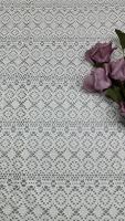 China Cotton Embrroidered Fabric  Knitted Hollow-up Luxury For New Collection Gowns for sale