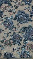 China 100% Polyester Colorful Sequin Embroidered Fabric Floral Luxury French Style for sale