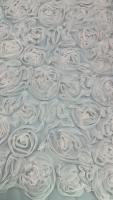 China White Floral Pleated Lace Fabric for Gowns Mesh Ground High Intricate Embroidery Wedding Dresses for sale