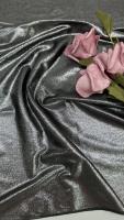 China Leafy Sequin Embroidered Sliver Color Lace Fabric For Gowns Bold And Luxurious Making Dramatic And Eye-Catching Evening Gowns for sale