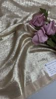 China Gold Color Metallic Lace Fabric For Gowns Luxury Intricate Embroidery Party Dresses for sale