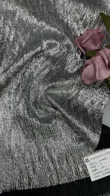 China Cobra Sliver Color Metallic Lace Fabric For Gowns Luxury Party Wedding Dresses for sale