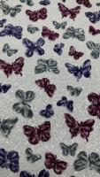 China Butterfly Sequin Embroidered Fabric Mesh Lace New Collections for Garments Gowns Fashion Design for sale