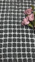 China Black Embroidered Metallic Lace Fabric Hollow-up Spark Shinning Breathe Wedding Dresses for sale