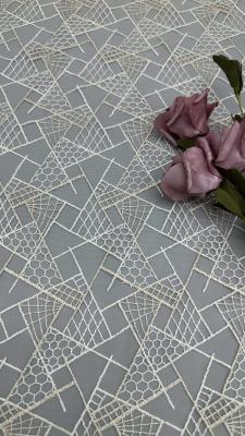 China French Tulle Lace With Metallic Lace Mesh For Couture-Inspired Formal And Evening Wear for sale