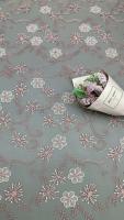 China Embroidered Lace Fabric Mesh Ground Artistic Detailing for Sophisticated Custom-Made Evening Dresses for sale