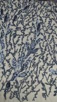 China Sequin Vintage Inspired Embroidered Lace Baroque Floral Patterns For Regal And Romantic Formal Gowns for sale