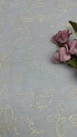 China French Tulle Lace With Embroidered Thread Ultra-Fine Mesh For Sheer Elegance With Subtle Shine for sale