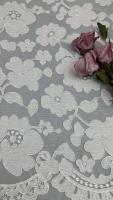 China Leafy Tulle Lace With Embroidered Elegant And Breathe Mesh For Sheer Elegance With Subtle Shine for sale