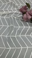 China French Tulle Lace With Embroidered Spider Web Mesh Sheer Elegance With Subtle Shine for sale