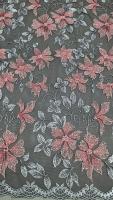 China Embroidered Lace With Floral Details Deeply Textured Fabric For Dramatic High-Fashion Evening Gowns for sale