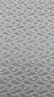 China White Color Embroidered Lace For Elegant Floral Patterns 100% Polyester For Regal And Romantic Gowns for sale