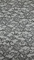 China Black Embroidered Lace Fabric District Patterns New Collection For Party Wedding Dresses Clothing for sale