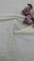 China 100% Cotton White Lace Mesh Hollow Up Effect For Artistic Wedding Evening Dresses for sale