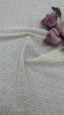 China 100% Cotton White Lace Mesh Hollow Up Effect For Artistic Wedding Evening Dresses for sale