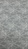 China White Lace New Design Tulle Mesh Fabric Floral Breathe for Cauasl Gowns for sale
