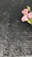China Sequin Embroidered Fabric  for Eye-Catching Evening and Gala Dresses for sale
