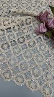 China Corded Sequin Embroidered Lace Fabric 100% Cotton Circle for  Evening and Gala Dresses for sale