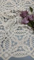 China High Quality Leafy Corded Lace Fabric 100% Cotton Circle for Evening Dresses Clothing for sale