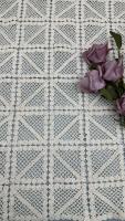 China 100% Cotton Leafy Corded Lace Fabric Windows Design for Evening Dresses Girlas Clothing for sale