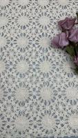 China Sun Design Leafy Corded Lace Fabric Hollow-up Circle for Evening Dresses Summer Clothing for sale
