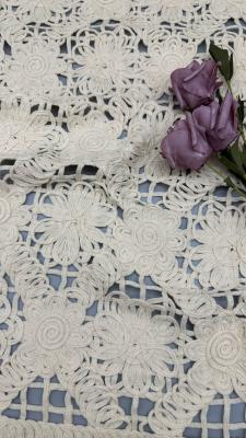 China 100% Polyester Lace Fabric Plaid Elegant for Party Gowns / Garment for sale