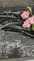 China Sequin Embroidered Lace Fabric Elegant Beautiful Color Customized Design for Wedding Dress for sale