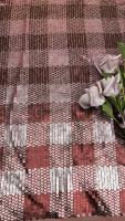 China Plaid Sequin Embroideded Lace Fabric Elegant Shining Customized New Collection Fabric for sale