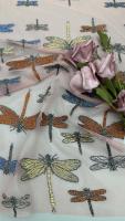 China Butterfly Embroideded Chinese Culture Luxary Gufen Breathe Fabric For Show Gowns for sale