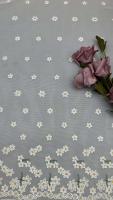 China White Lace Embroideded Lace Customized Design Mesh Luxary High Quality Gown for sale